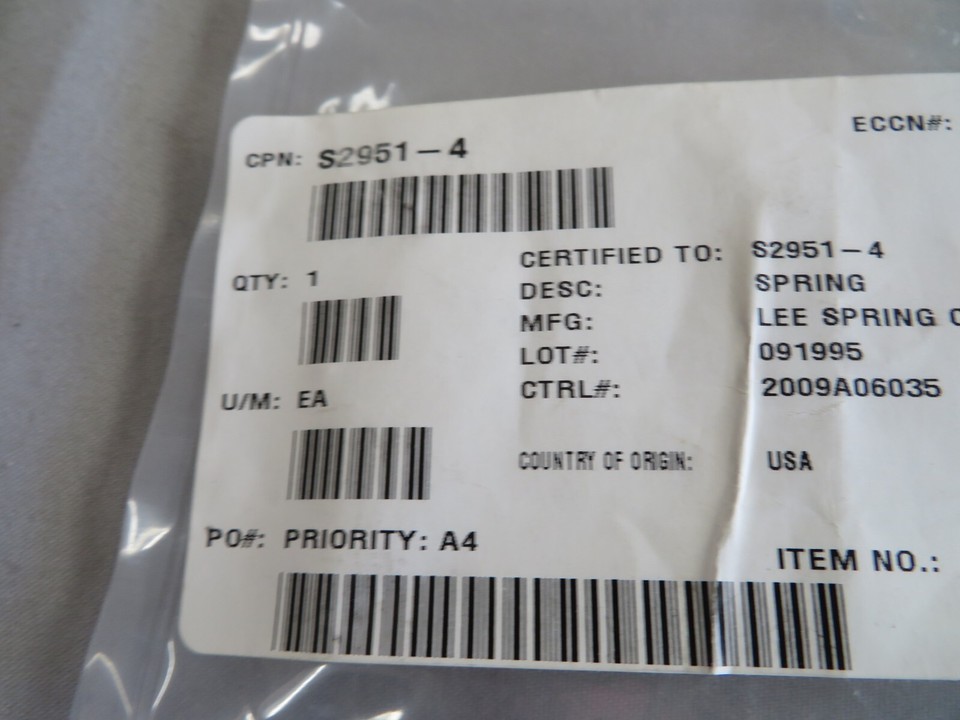 Cessna Aircraft Spring, P/N S2951-4 (NJC) New Surplus | eBay