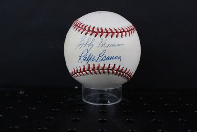 Bobby Thomson Ralph Branca Signed Baseball Autograph Auto PSA/DNA ...