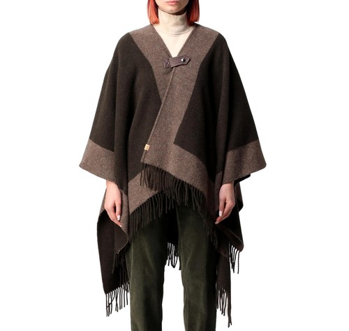 Woolrich Grande Cape Femme En Mixte Laine CFWWAC0169FRUT3557 Couleur ...