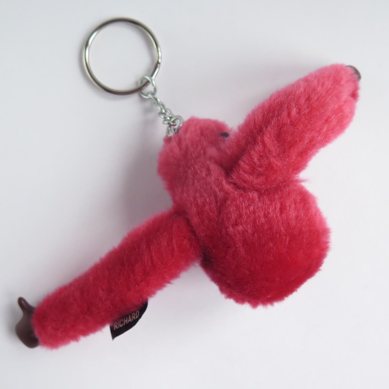 Kipling RED PINK MONKEY KEYRING "RICHARD" #2 Medium 6,5 cm Kipling Bag ...