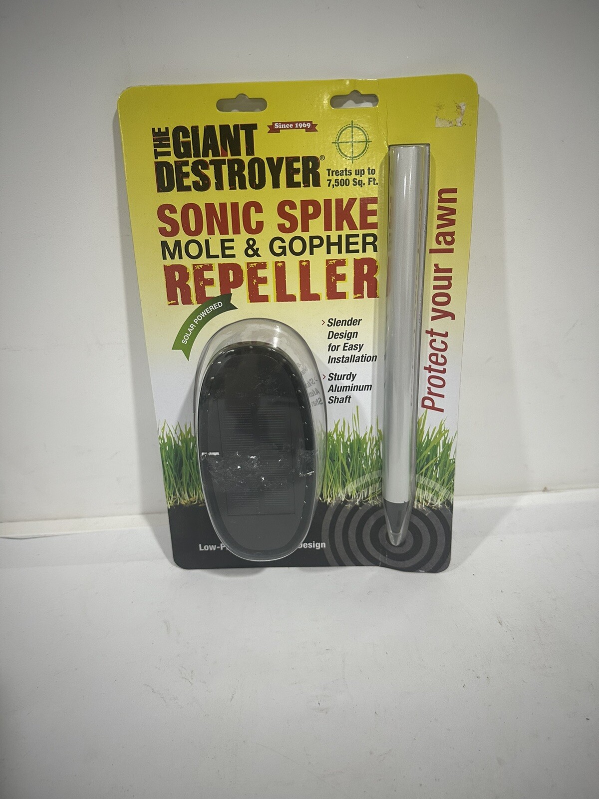 The Giant Destroyer Solar Ultrasonic Mole & Gopher Control Spike ...