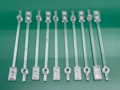 LEGO Bar 1 x 12 With 1 x 2 Plate, Clear Transparent From 99784, 10 ...