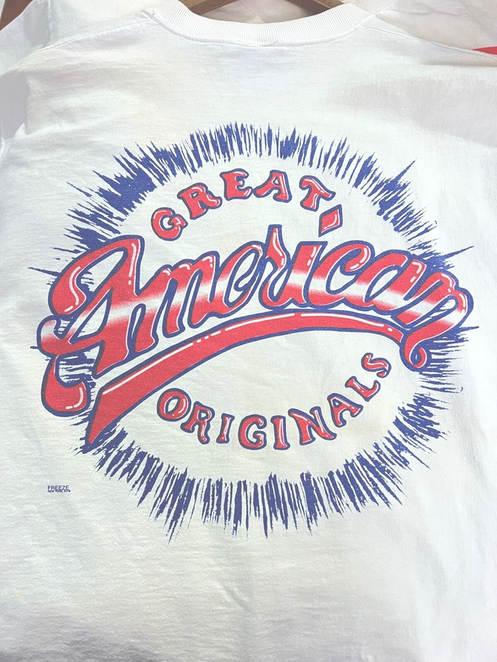 Vintage Taz USA T shirt AOP DOUBLE SIDED Big Logo 1995 90s Looney Tunes ...