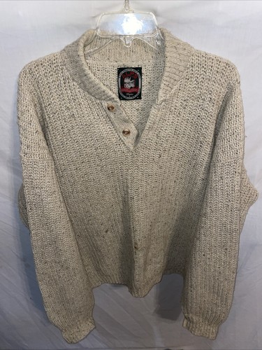 Alps Rugged Outdoors Thick Sweater Mens Size Large Beige Wool Outdoors ...