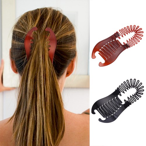 Interlocking Banana Combs Stretch Flexible Hair Combs Clips Flexible ...