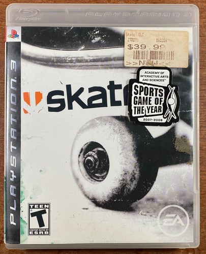 Skate Sony PlayStation 3 2007 PS3 Skateboarding Game Complete w Manual ...