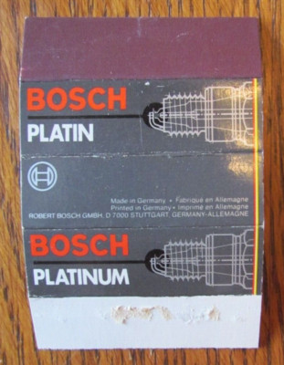 LIPSTICK MATCHBOX COVER: BOSCH PLATIN GERMANY EMPTY MATCHCOVER -C15 | eBay