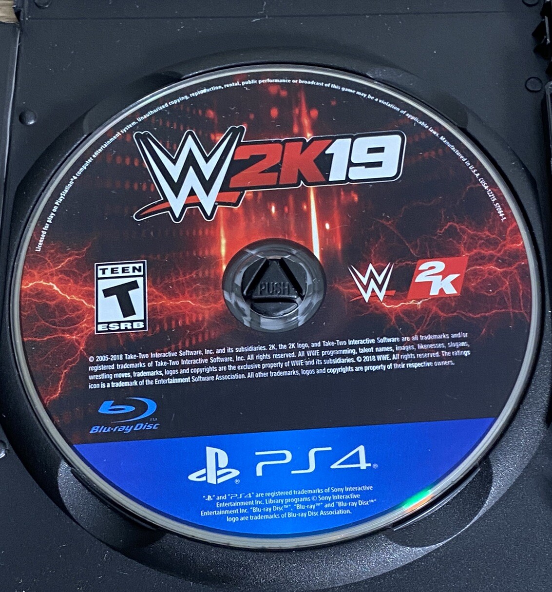 WWE 2K19 (PlayStation 4, 2018) PS4 Wrestling Daniel Bryan The Rock Disc ...