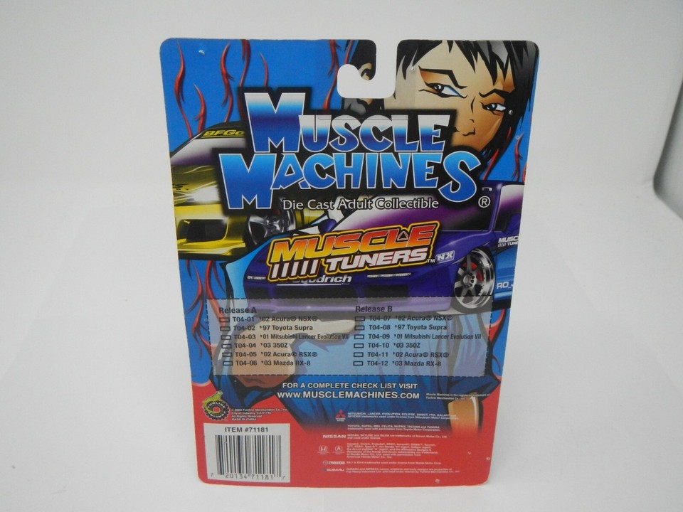 Muscle Machines Muscle Tuners '01 Mitsubishi Lancer Evolution VII T04 ...