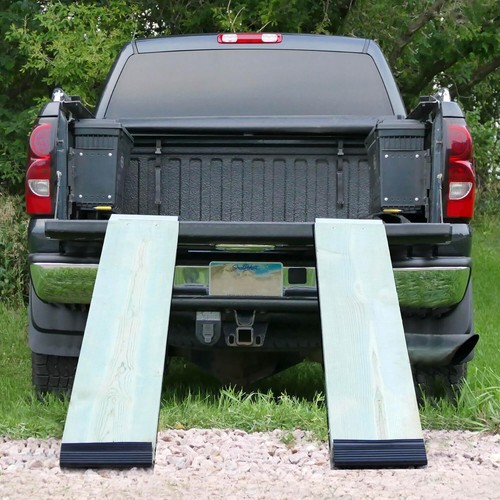 Truck Loading Ramp Ends - 12in Aluminum Ramps Bracket and Rubber Feet ...