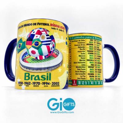 Brazil Mug, Brasil Futebol Futbol Soccer Mugs Tea Cup Collectible ...