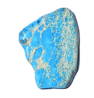 Natural Blue Ridge Turquoise 132.0 Ct Polished Slab Untreated Certified ...