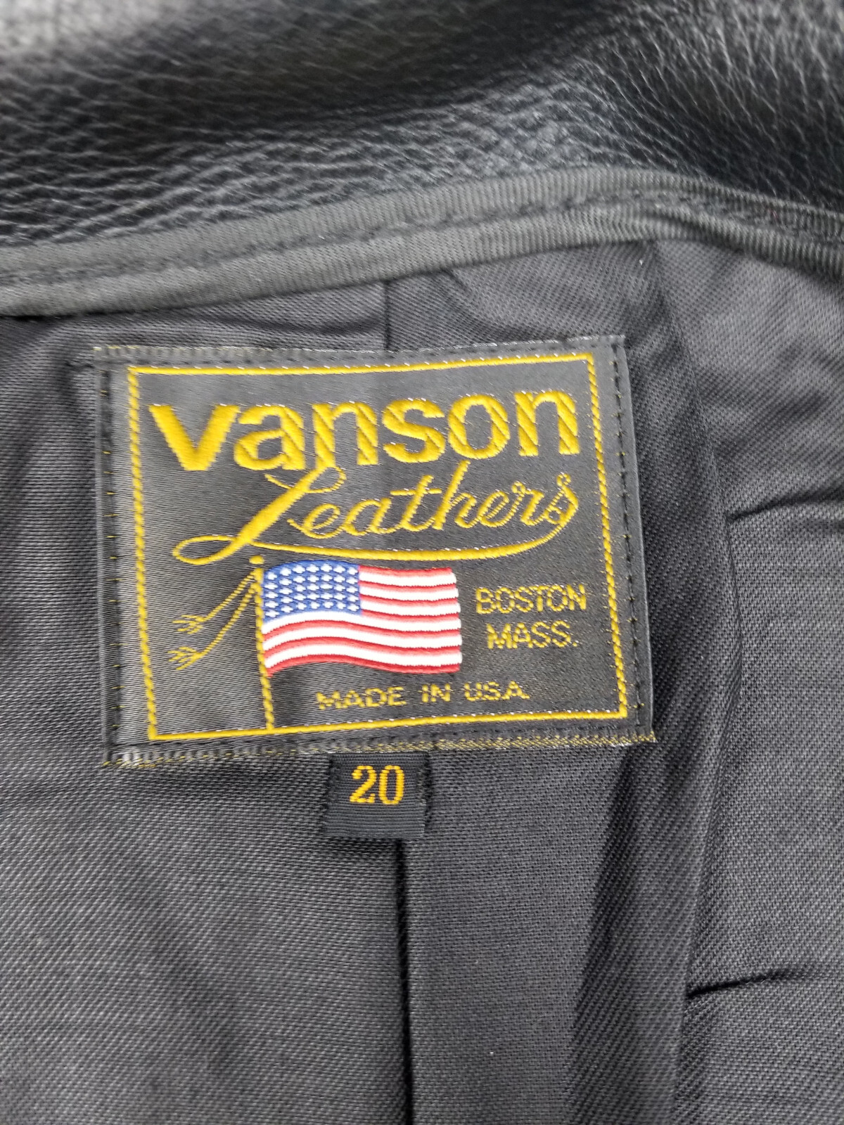 Vintage 80's Vanson Model B Black Leather Jacket Wome… - Gem