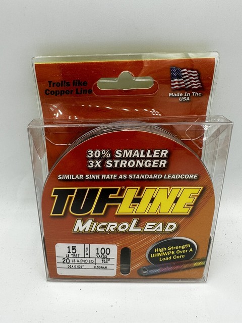 TUF-Line Microlead Lead Core Spectra Braid Trolling Line 15lb ...