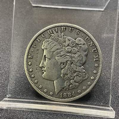 1884-P $1 "DUNBAR" ARMORED TRANSPORT COUNTERSTAMP "RARE" Morgan Silver ...