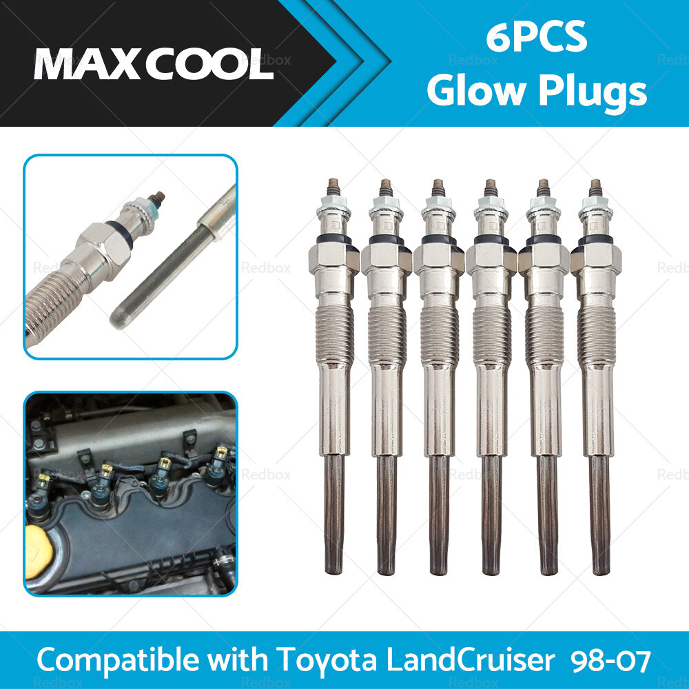 6X Glow Plugs Suitable For Toyota LandCruiser HZJ75 HZJ79 HZJ105 4.2D ...