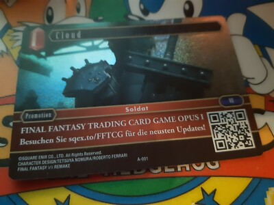 Carte FFTCG Final Fantasy TCG - Cloud A-001 FOIL GER | eBay