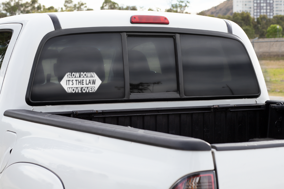 Slow Down Move Over Decal – High-Performance Vinyl Safety Sticker for ...