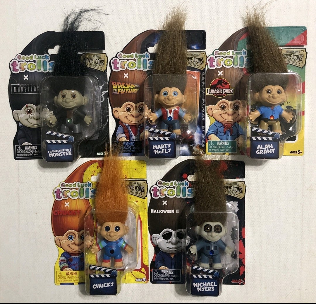Good Luck Trolls Movie Icons Series 1 Set of 5 Troll Figures Chucky ...