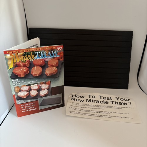 Miracle Thaw Defrosting Tray As Seen On TV TELE Brands No Box | eBay
