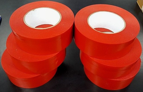 QTY 6 NEW RED PE354855RP ICRA PE TAPE 2 X 60 YDS 45 MM 55 MM 7 MIL ...