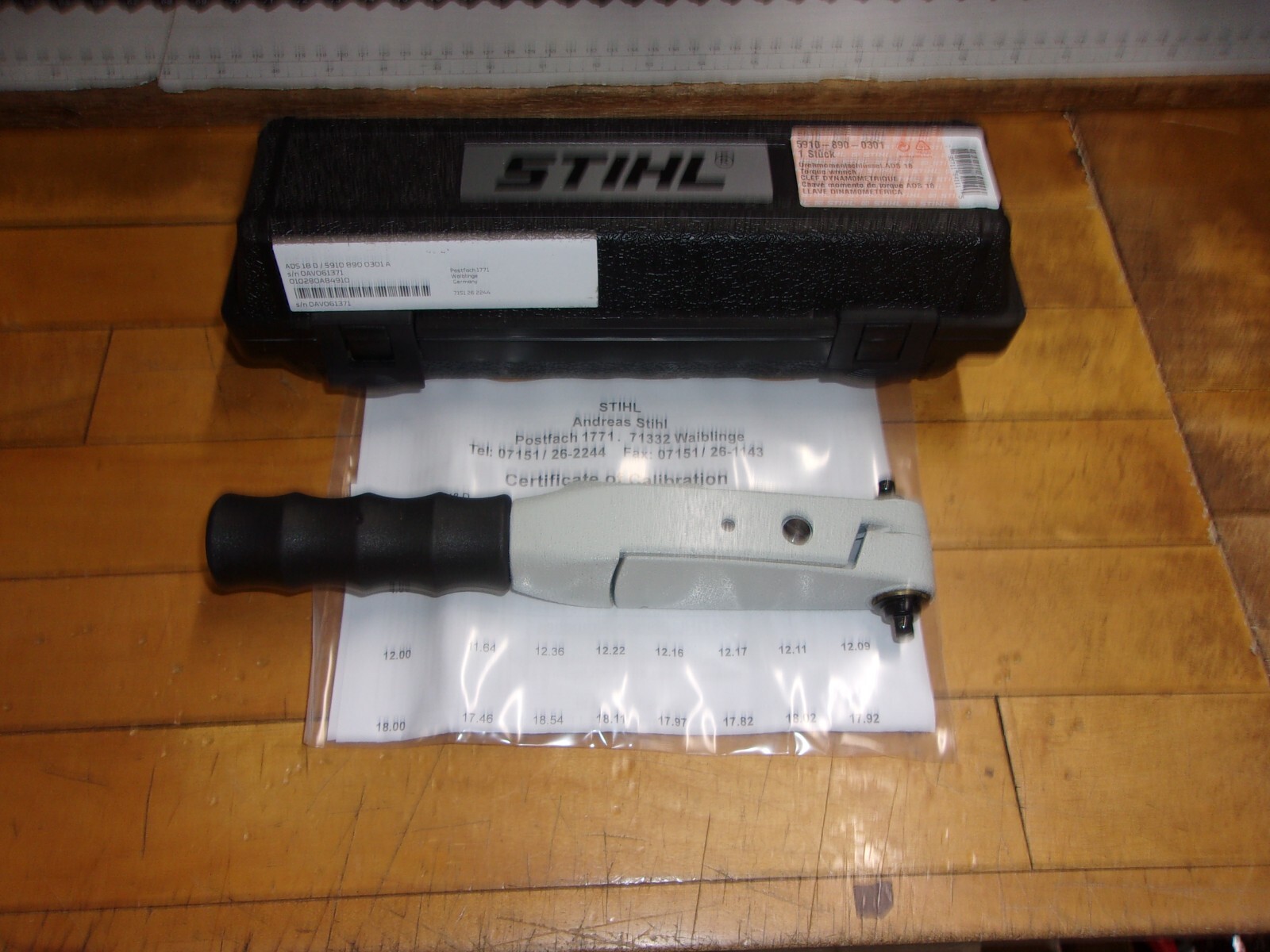 Stihl Specialty Tool Torgue Wrench 1/4" Drive OEM (6.35mm) 5910-890 ...