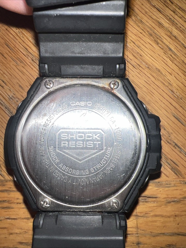 Casio G-Shock Black/Black 5081 GA-100 Watch NOT IN WORKING ORDER | eBay