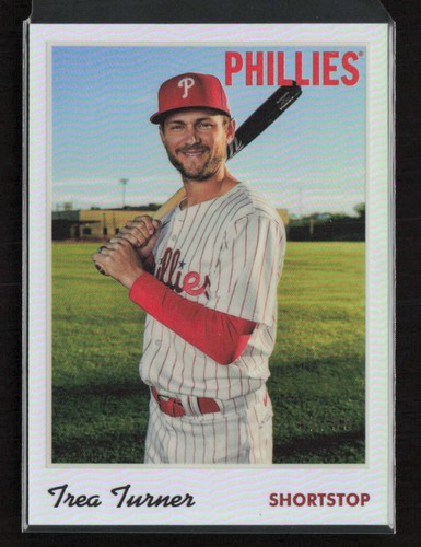 2024 Topps Chrome Lids x Mitchell & Ness #21 Trea Turner Refractor #/99 ...