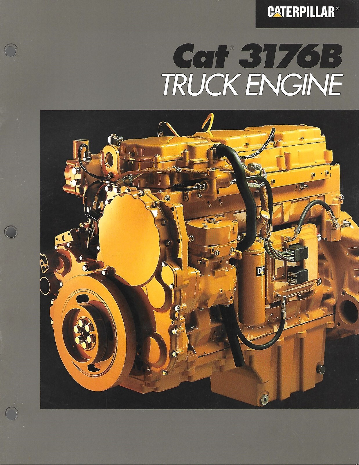 Truck Engine Brochure - Caterpillar - 3176B - 1993 (T4008) | eBay