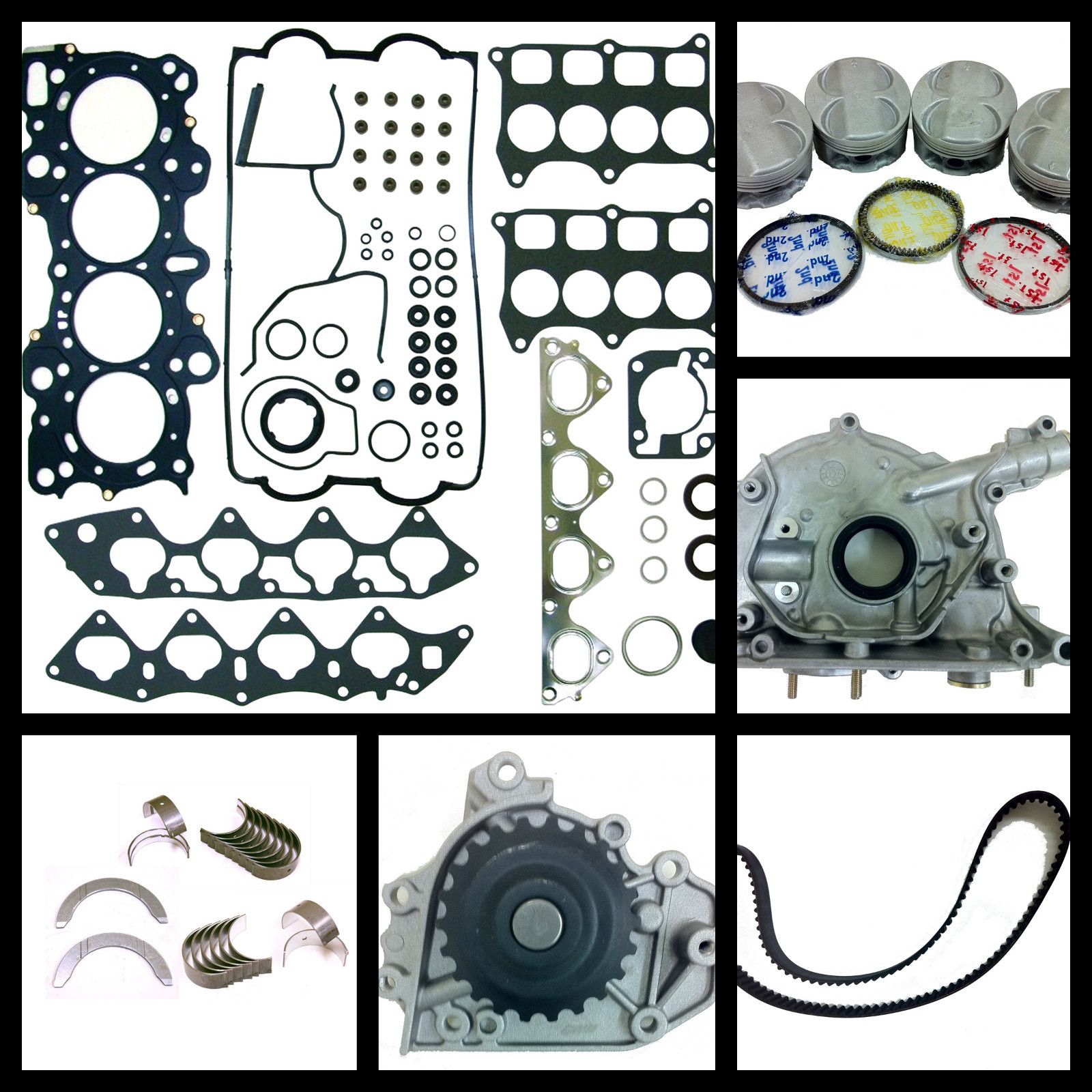 96-97 Honda Civic Del Sol 1.6L DOHC VTec B16A3 Complete Engine ...
