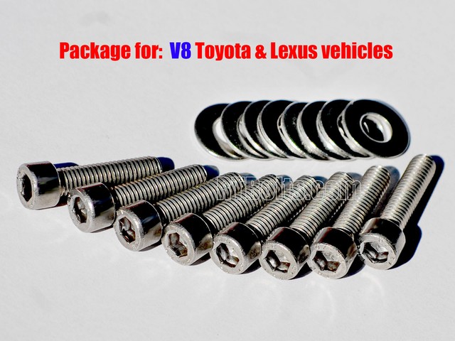 Ignition Coil Pack Screws/Bolts fits Toyota Lexus V8 (8 cyl.) Stainless ...