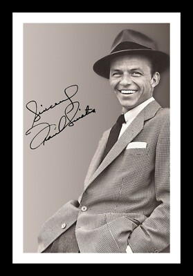 FRANK SINATRA AUTOGRAPHED SIGNED & FRAMED PHOTO PRINT | eBay UK