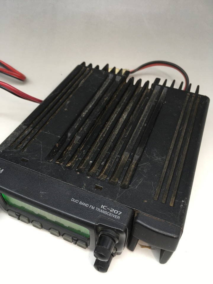 Icom IC-207 UHF VHF Dual Band Mobile FM Transceiver Japan Ver. w/cable ...