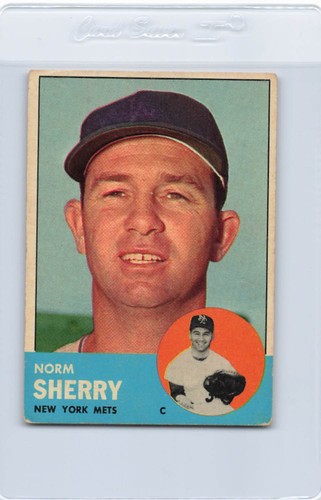 1963 Topps #316 Norm Sherry Mets VG/EX *DA-C2486 | eBay