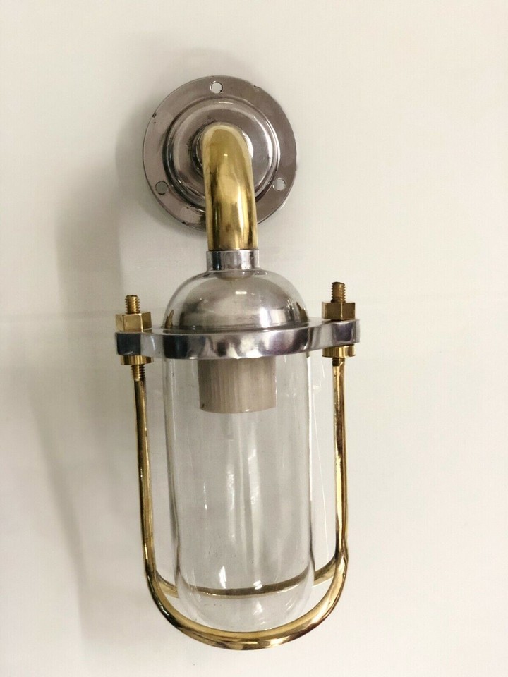 Beautiful Wall Sconce Aluminum and Brass Metal Antique Swan Light ...