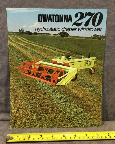 Owatonna 270 Hydrostatic Draper Windrower Sales Brochure | eBay