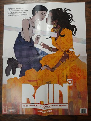 Rain 💘 Folded Promo Poster (18" x 24") New! Image Comics 2021 Joe Hill ...