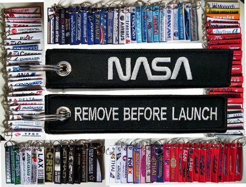 keyring NASA Remove Before LAUNCH keychain tag BLACK | eBay