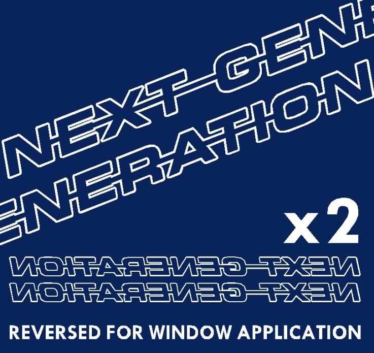 NEXT GENERATION Window Decals / stickers - Scania | eBay