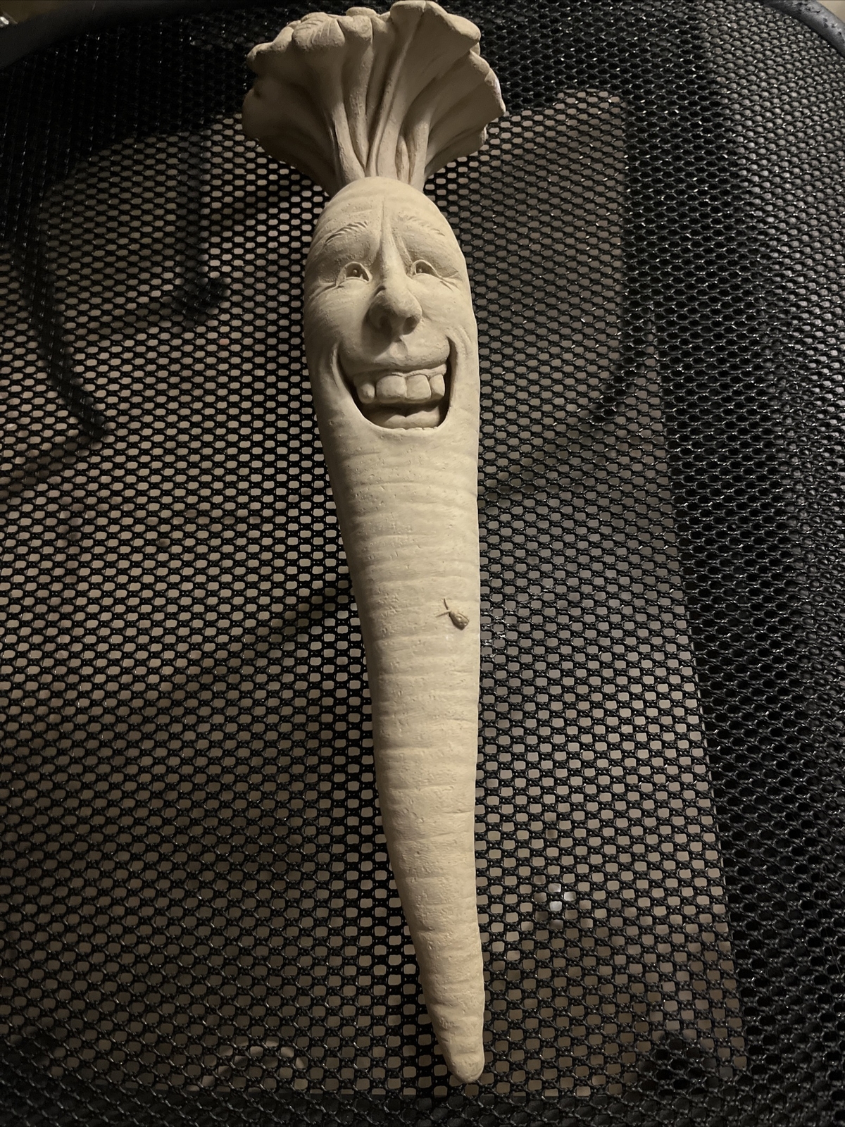 CARRUTH Studio Carrot Anthropomorphic Cement Bunny Bait Garden Wall Art 2005 | eBay