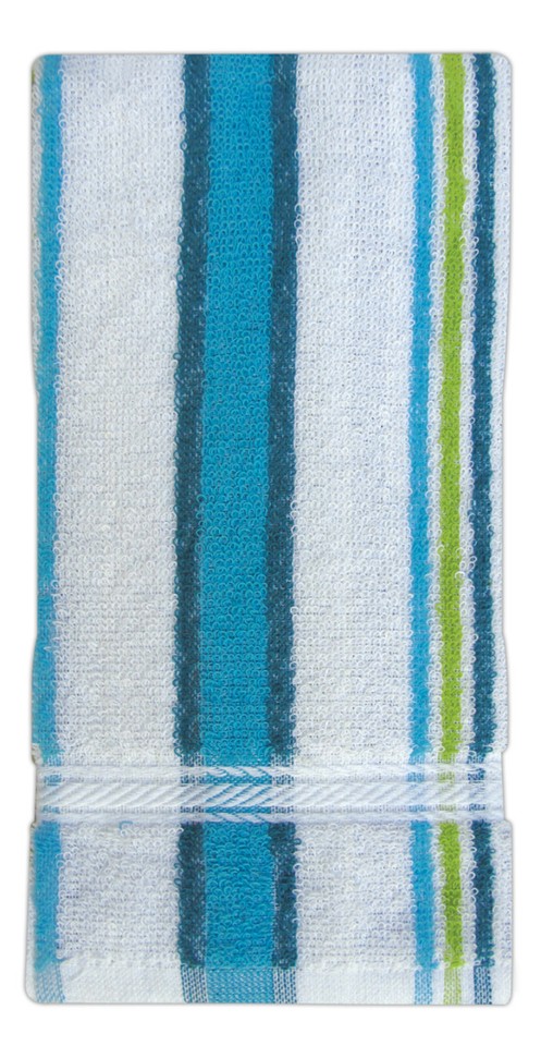 2 Pack cotton guest towels hand flannels wash cloths 38 x 63 cm kitchen ...