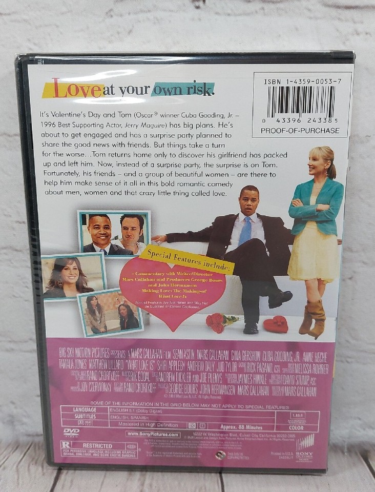 What Love Is DVD Gina Gershon Cuba Gooding Jr Anne Heche NEW Sealed ...