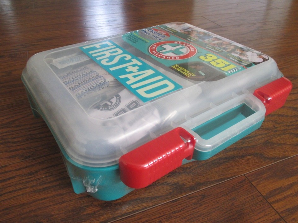 Emergency First Aid Kit 351 Pcs Workplace OSHA ANSI | Brand New | eBay