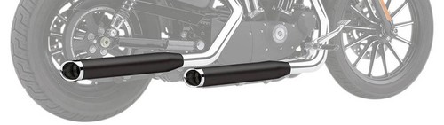 Cobra 3" Slip-On Black Mufflers w/Chrome Tips (6003B) | eBay