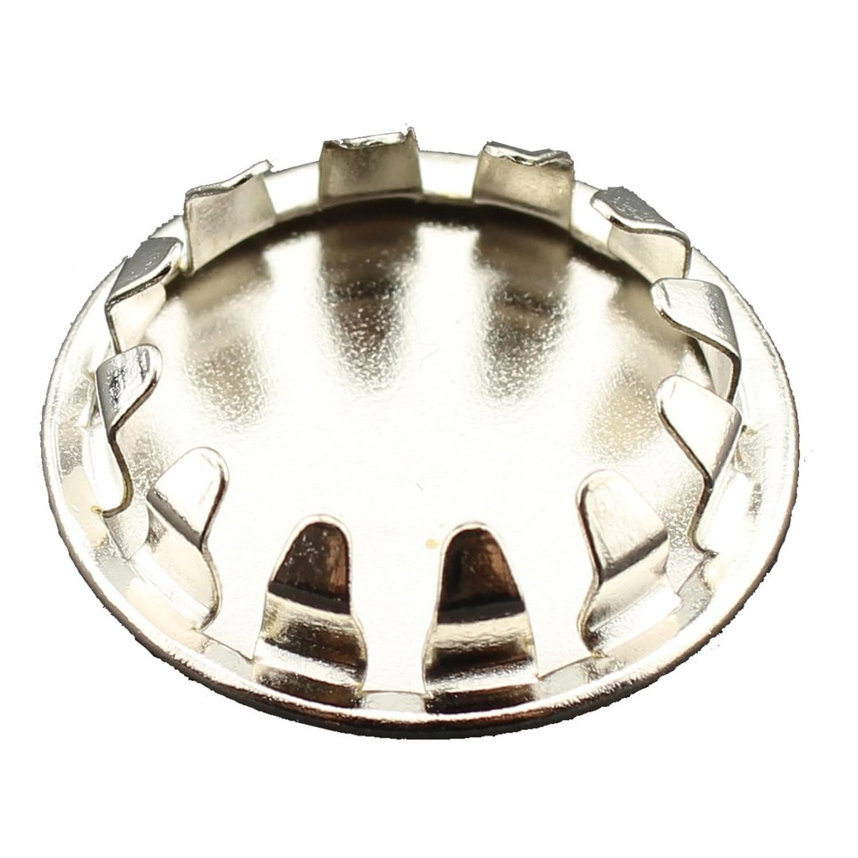 10 PCS Metal Round Tube End Cap Plug Stainless Steel Nickel Plated Hole ...