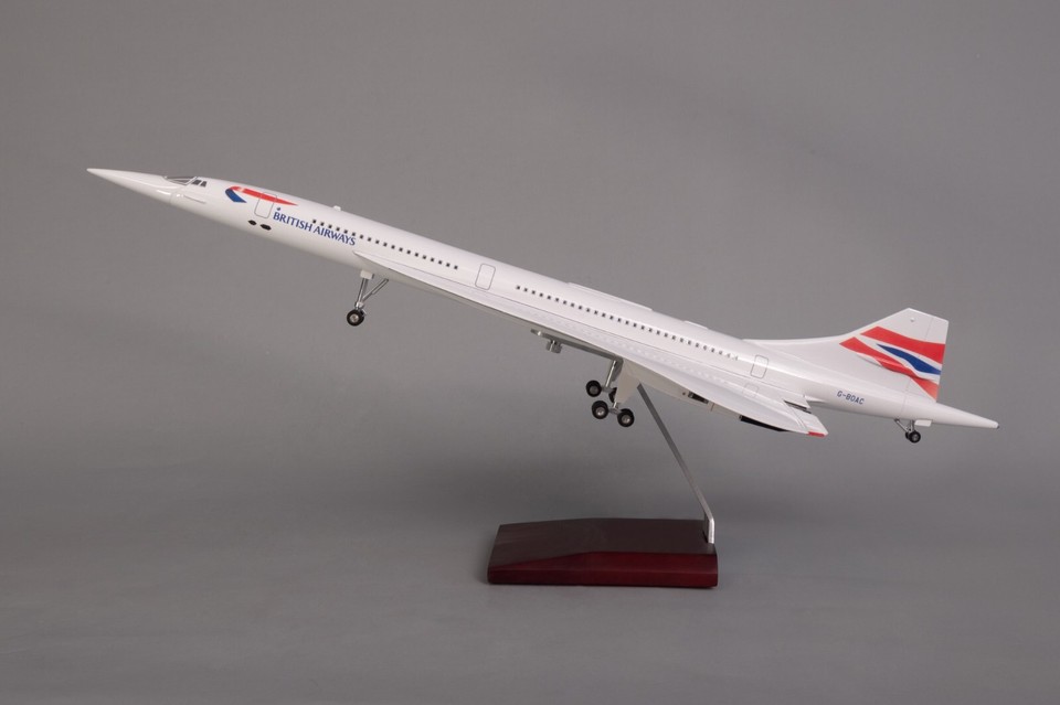 Extra Large British Airways Concorde LED Aircraft Model Plane - 1/125 ...
