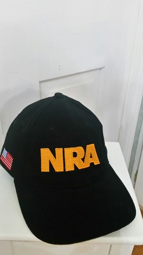 NRA National Rifle Association Black Hat Baseball Cap USA Flag ...