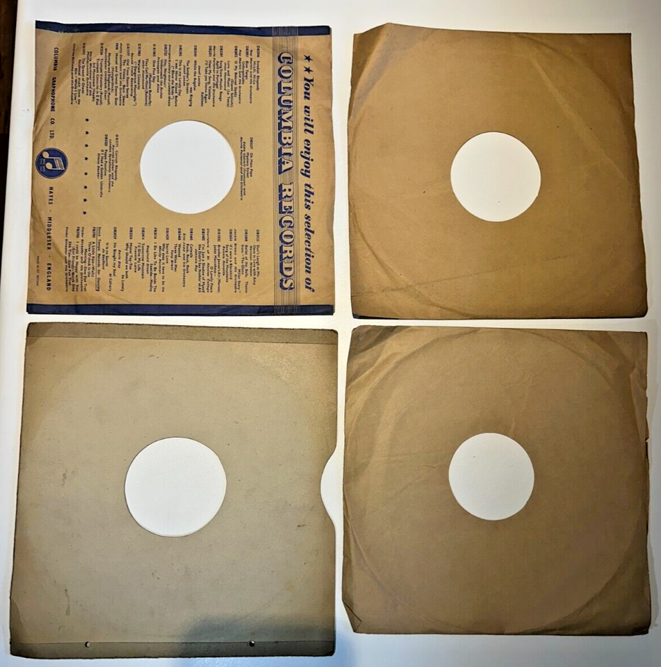 Rare Batch of 4 Vintage 78 RPM Shellac Records | eBay UK