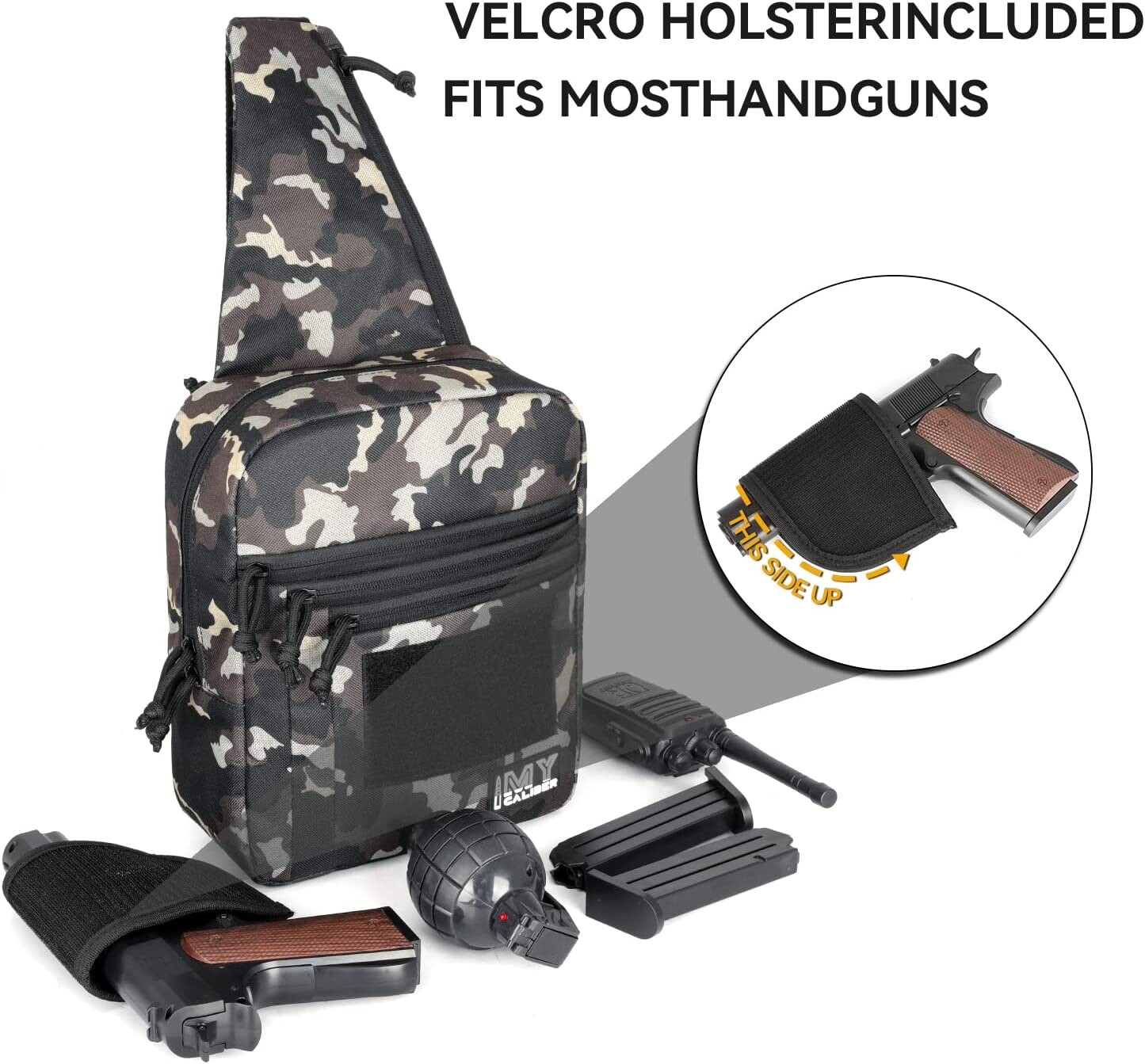 Tactical Gun Sling Shoulder Bag for Concealed Carry & Range | eBay