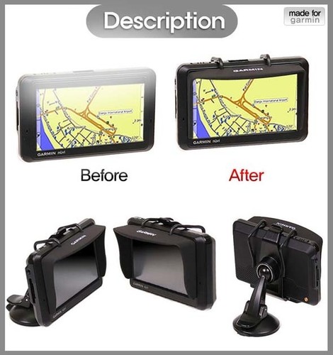 GPS Sun Shade Visor for 5 inch Garmin nuvi 55 55LM 55LMT 56 56LM 56LMT ...